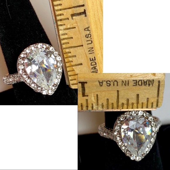 Belle Aire Boutique | Jewelry | 5rated 25 Cwt Pearshaped Zircon Ring ...